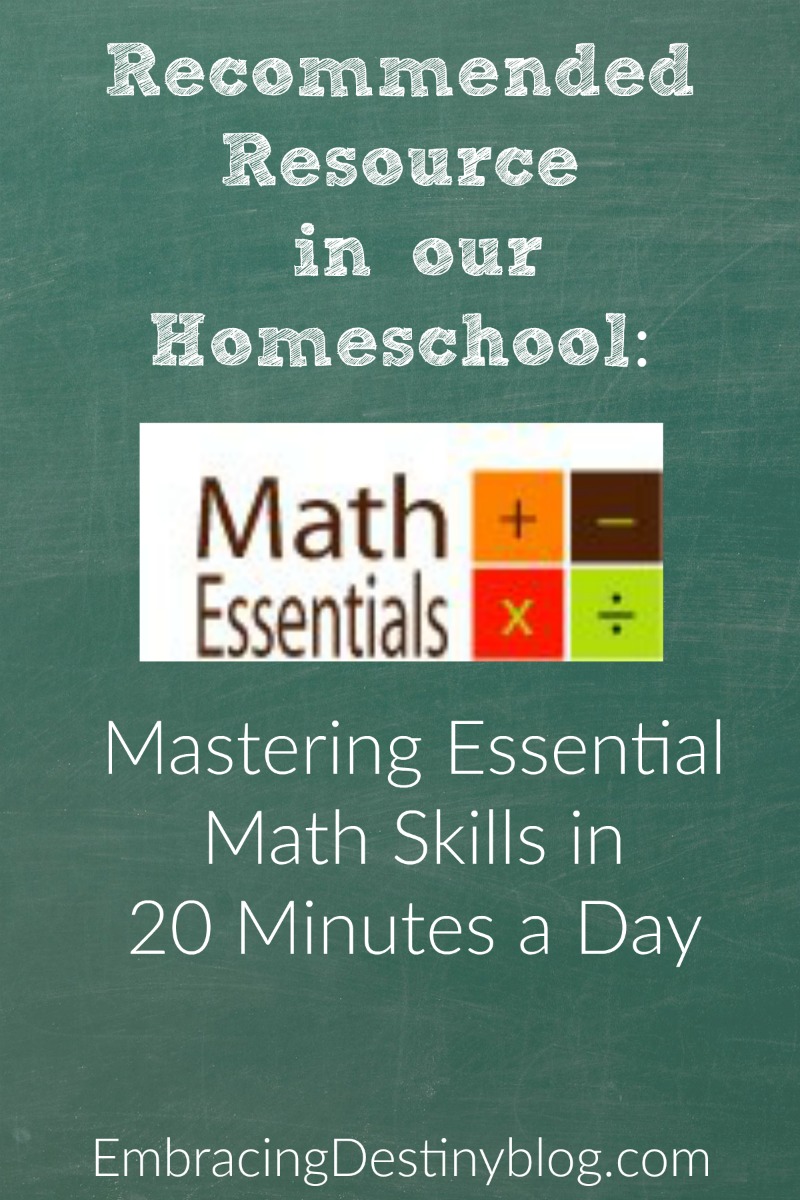 Recommended Resource Math Essentials