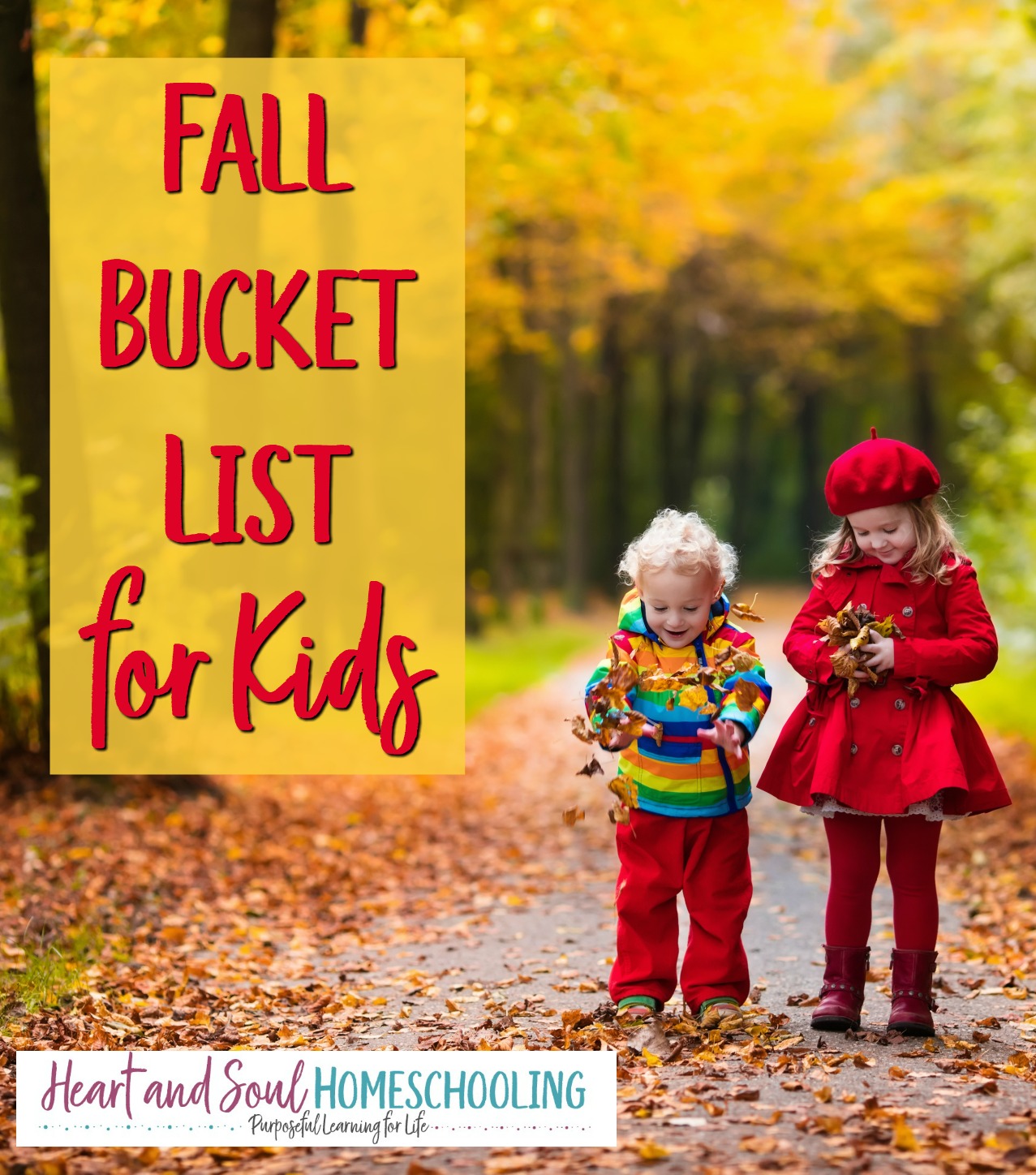 Fun Fall Family Activities with Free Printable List - Heart and Soul ...