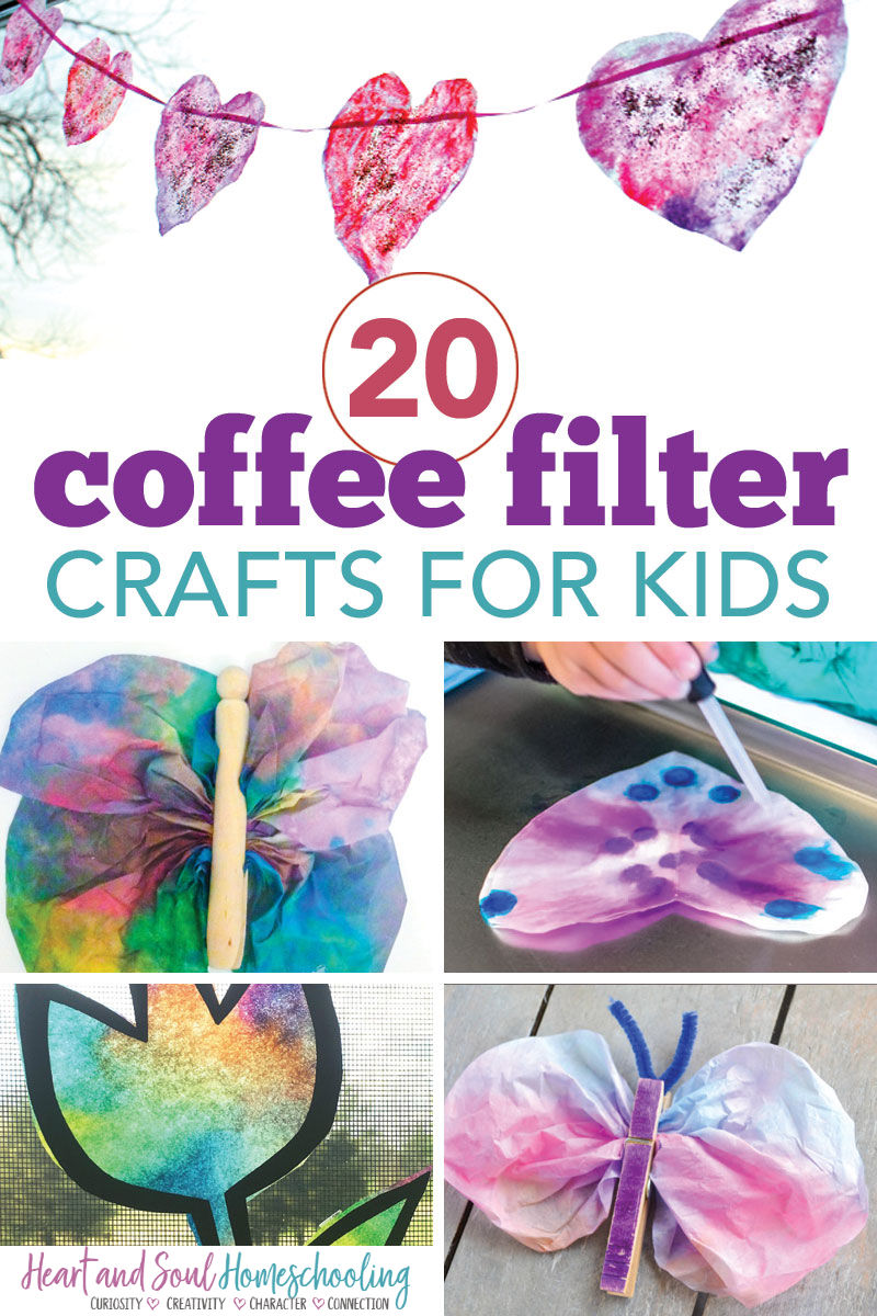 20 Coffee Filter Crafts for Kids - Heart and Soul Homeschooling