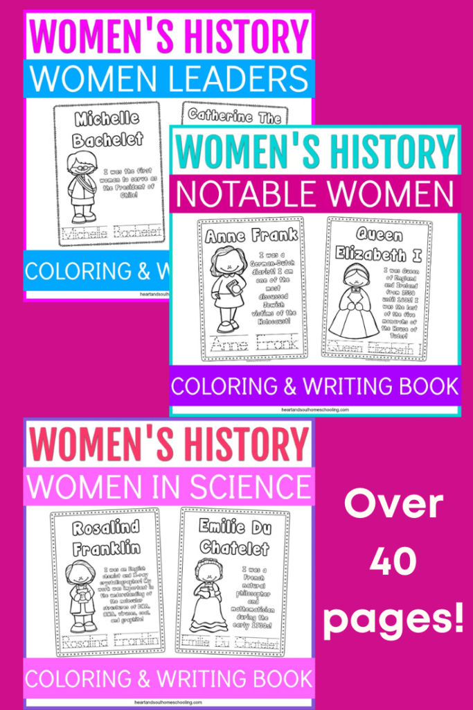 Women's History Printable Activity Bundle - Heart and Soul Homeschooling
