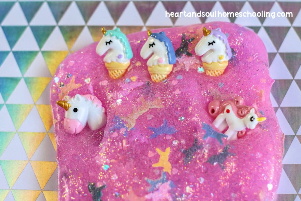 How to Make Unicorn Slime - Heart and Soul Homeschooling