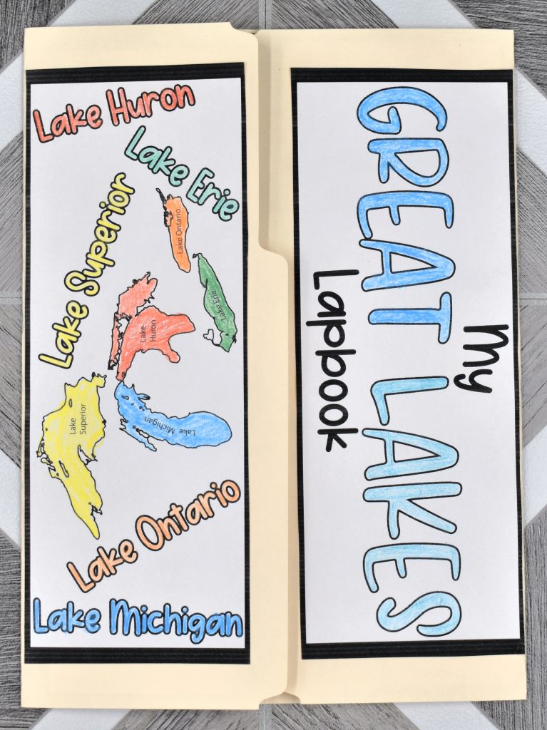 Great Lakes Lapbook - Heart and Soul Homeschooling
